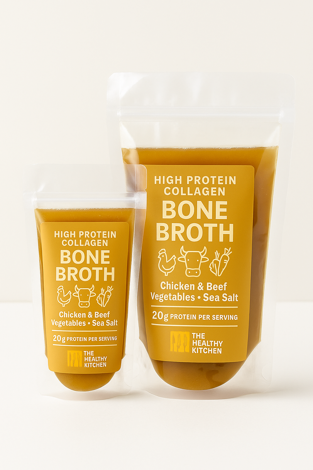 High Protein Collagen Bone Broth – Chicken And Beef Blend | The Healthy ...